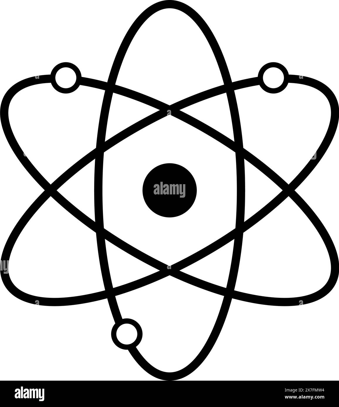 Atom Symbol Icon Vector Illustration Stock Vector Image And Art Alamy