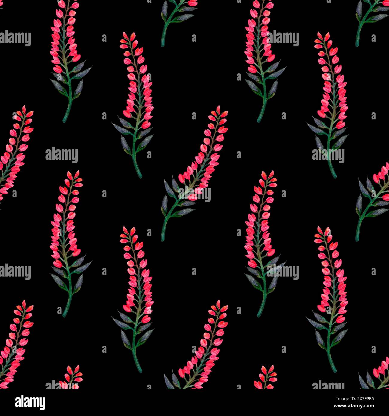 This design features a continuous layout of flowers and leaves set ...