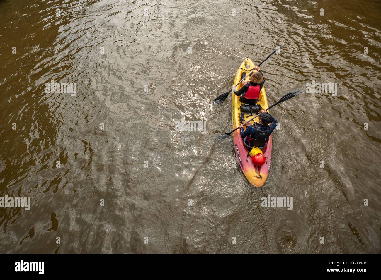 Tonbridge, May 19th 2024: Kayaking on the River Medway Stock Photo - Alamy