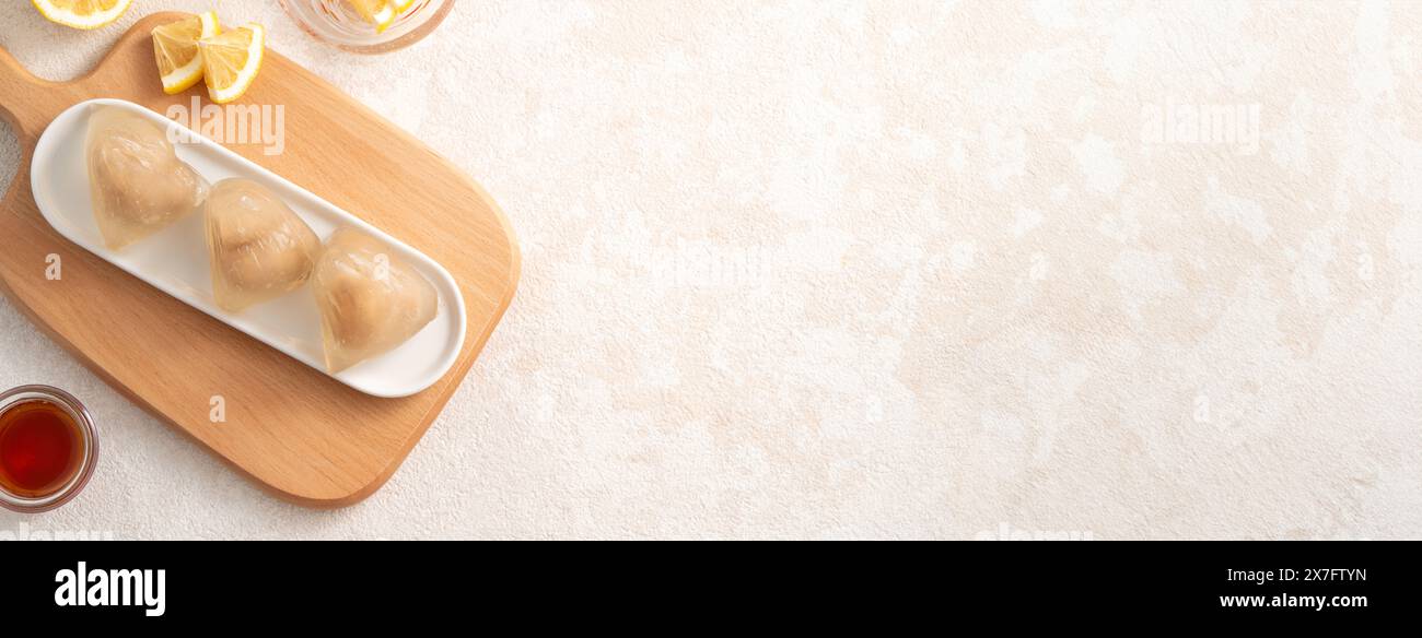 Zongzi, crystal ice rice dumpling for Dragon Boat Festival food with ...