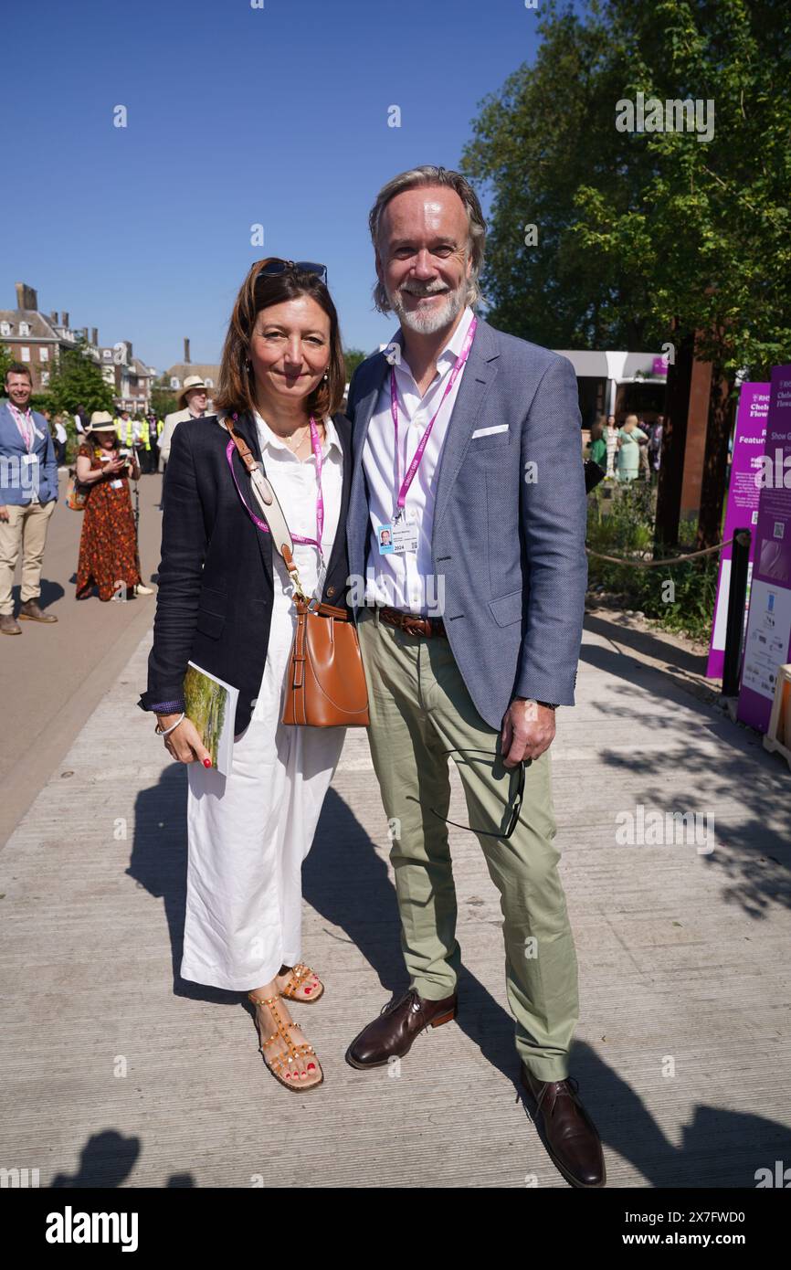 Jane and Marcus Wareing attend the Chelsea Flower Show at the Royal ...