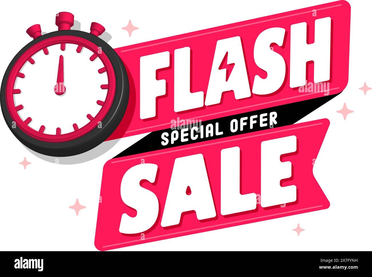 Flash sale logo vector illustration Stock Vector Image & Art - Alamy