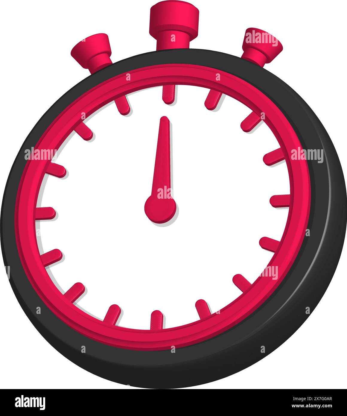 Vector illustration of timer, stopwatch (3D Stock Vector Image & Art ...