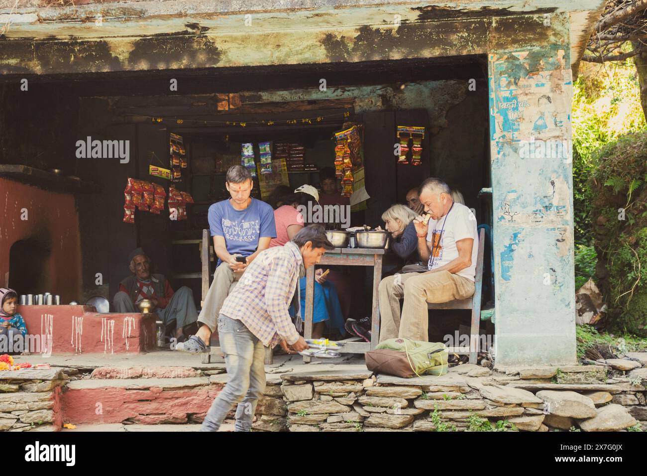 Rural indian village shop hi-res stock photography and images - Alamy