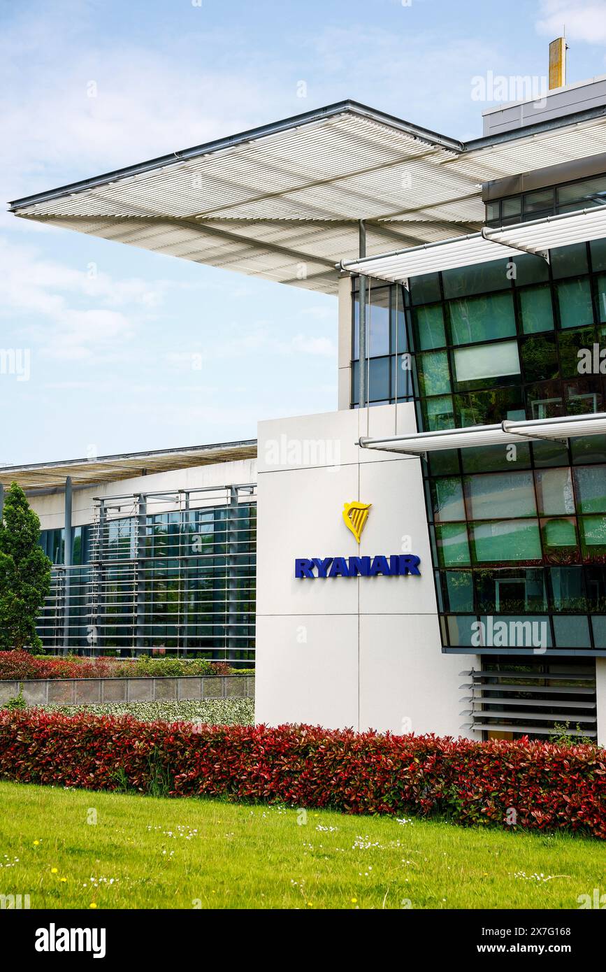 Ryanair headquarters building in Dublin, Ireland. Head office of Irish ...