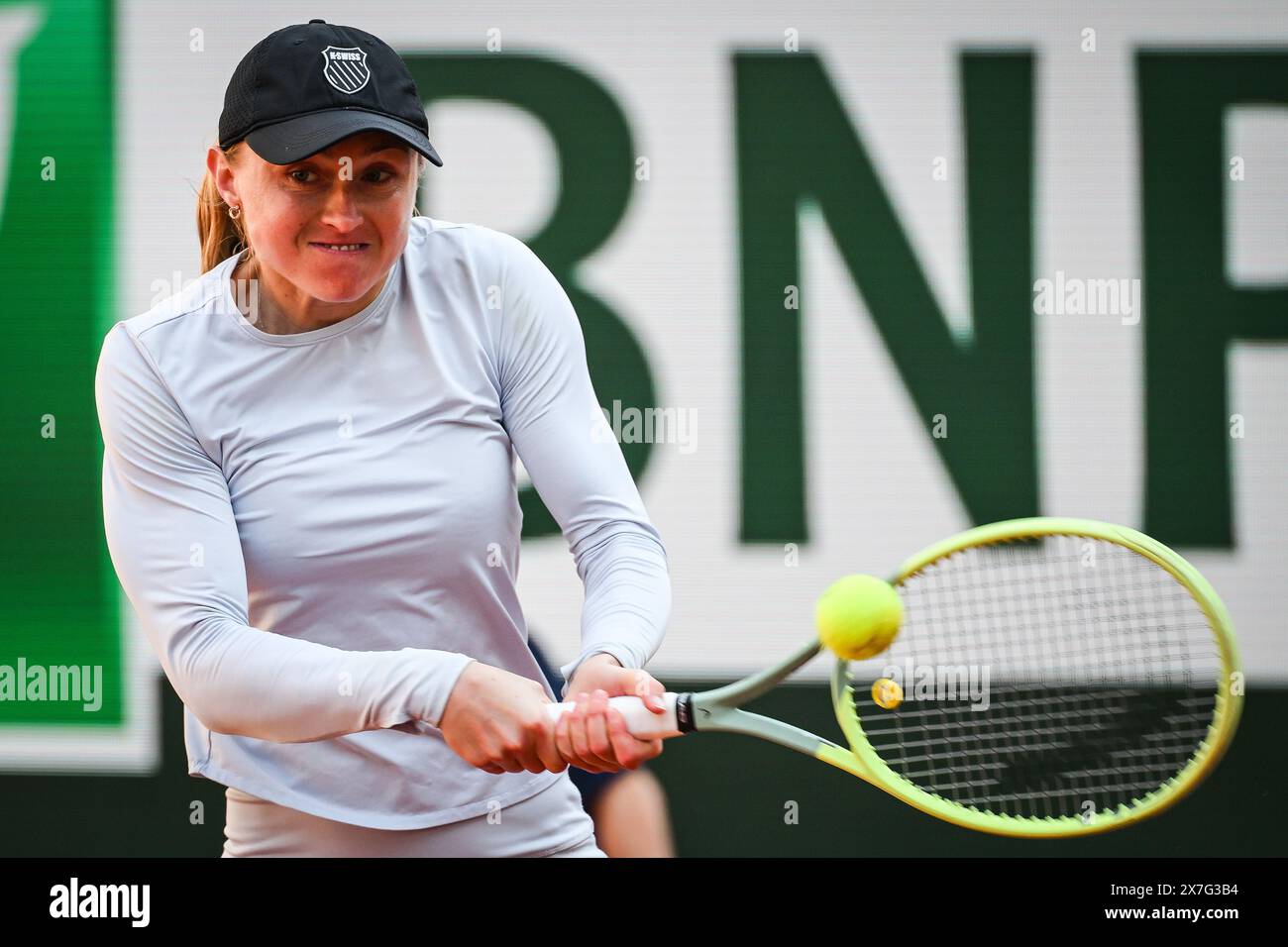 Aliaksandra SASNOVICH of Belarus during first qualifying day of Roland ...