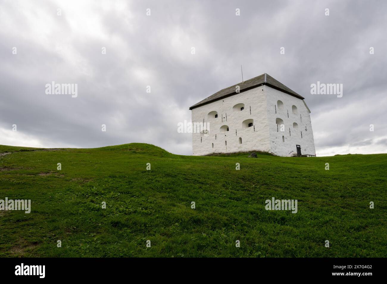 Kristiansten Fortress is located on a hill east of the city of ...