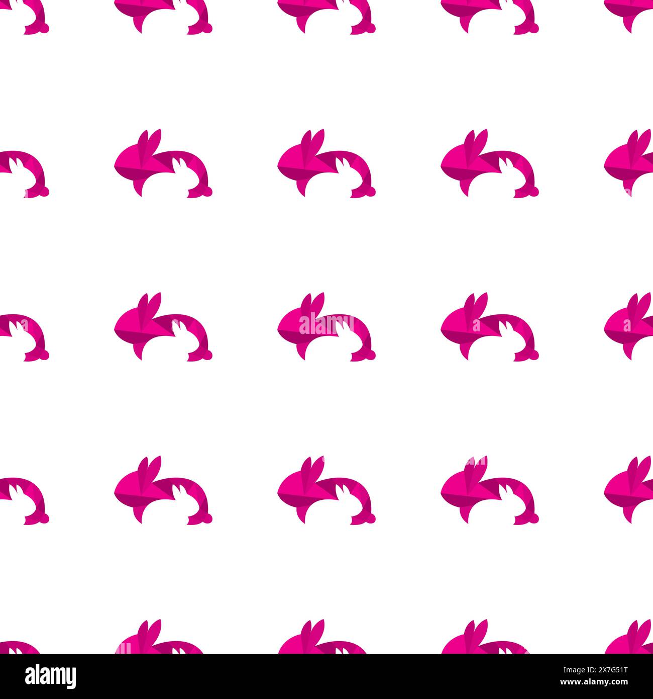 Pattern seamless rabbit background. rabbit vector Stock Vector Image ...