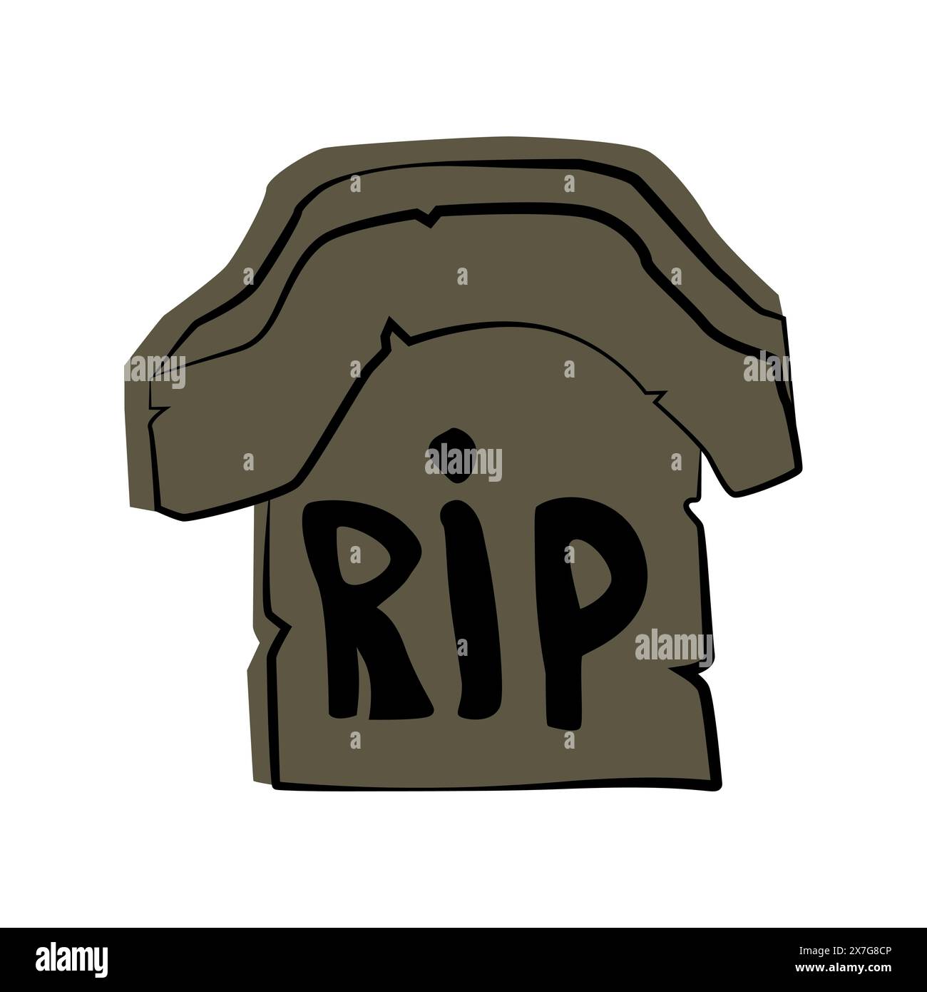 Tombstone icon for mobile concept and web design, Halloween tombstone ...