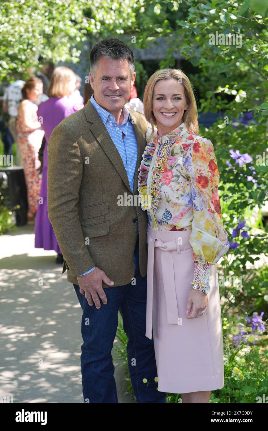 Kenny and Gabby Logan attend the Chelsea Flower Show at the Royal ...