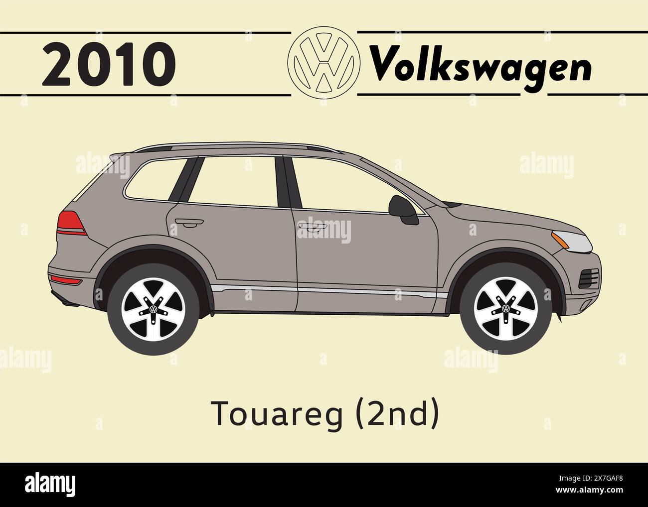 Vw volkswagen touareg Stock Vector Images - Alamy