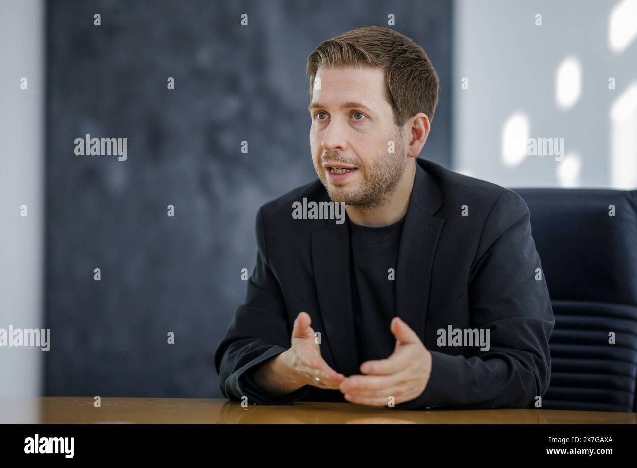Kevin Kuehnert, SPD - Generalsekretaer im Interview Berlin, 17.05.2024 ...