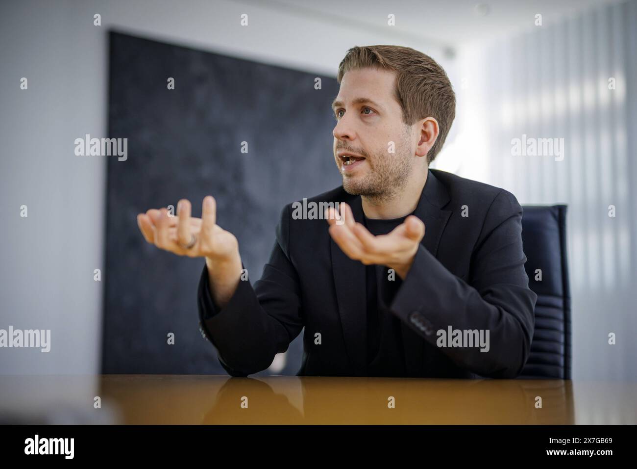 Kevin Kuehnert, SPD - Generalsekretaer im Interview Berlin, 17.05.2024 ...