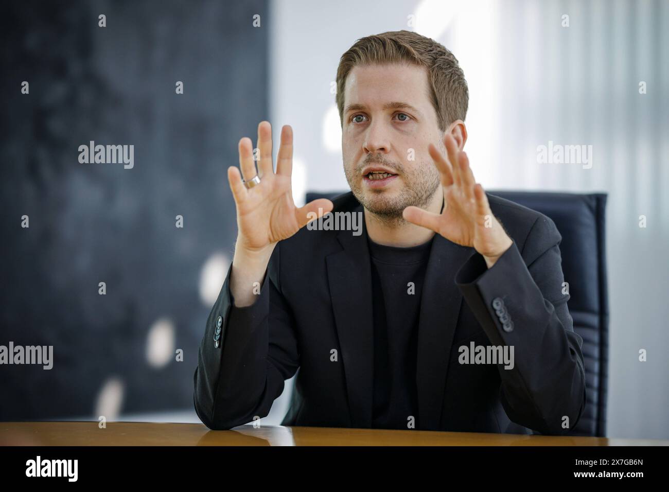 Kevin Kuehnert, SPD - Generalsekretaer im Interview Berlin, 17.05.2024 ...