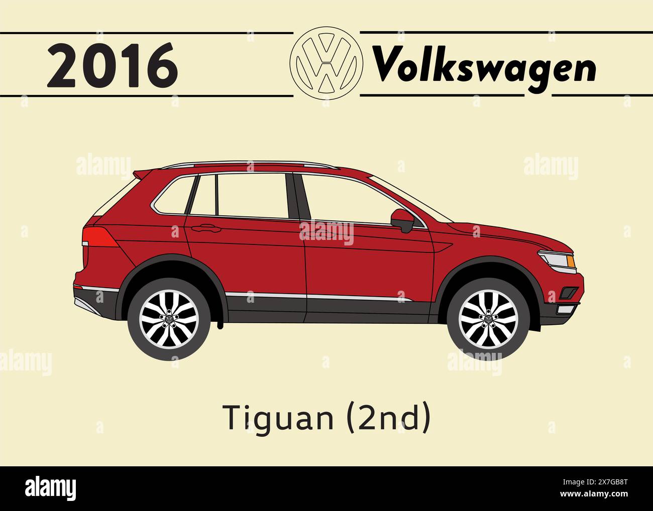 Volkswagen tiguan interior hi-res stock photography and images - Alamy