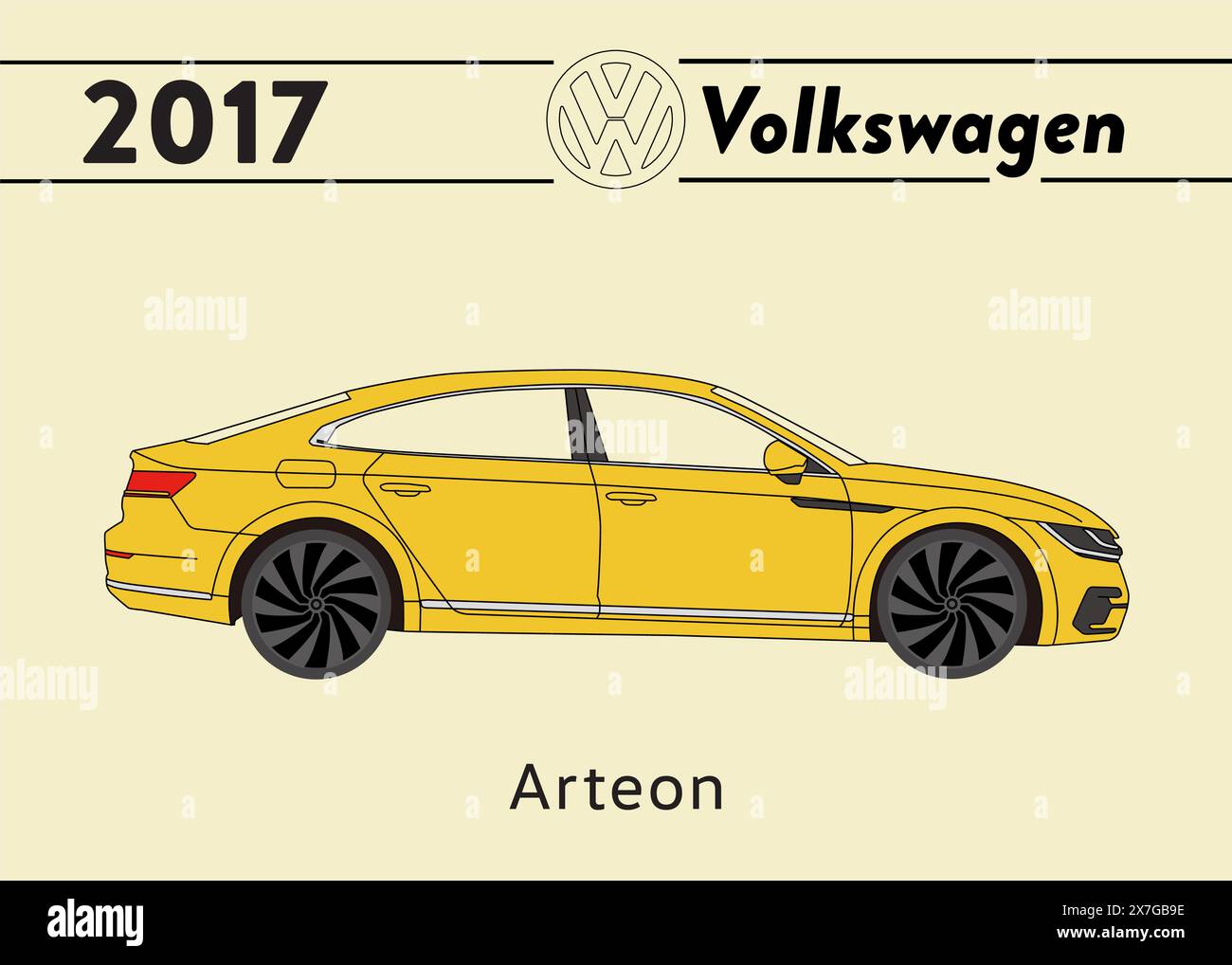 Volkswagen arteon Stock Vector Images - Alamy