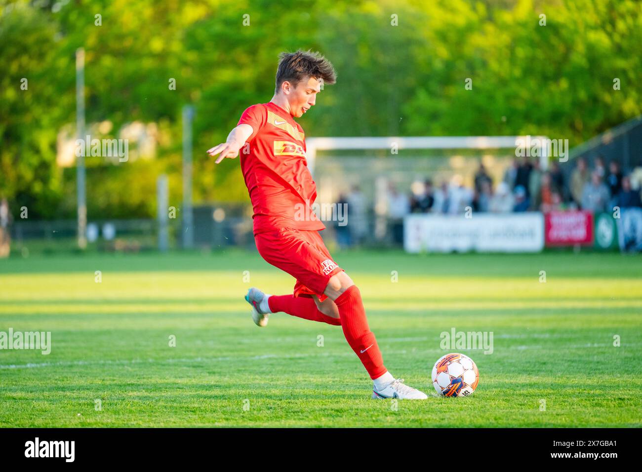 Bronshoj, Denmark. 15th, May 2024. Justin Janssen of FC Nordsjaelland ...