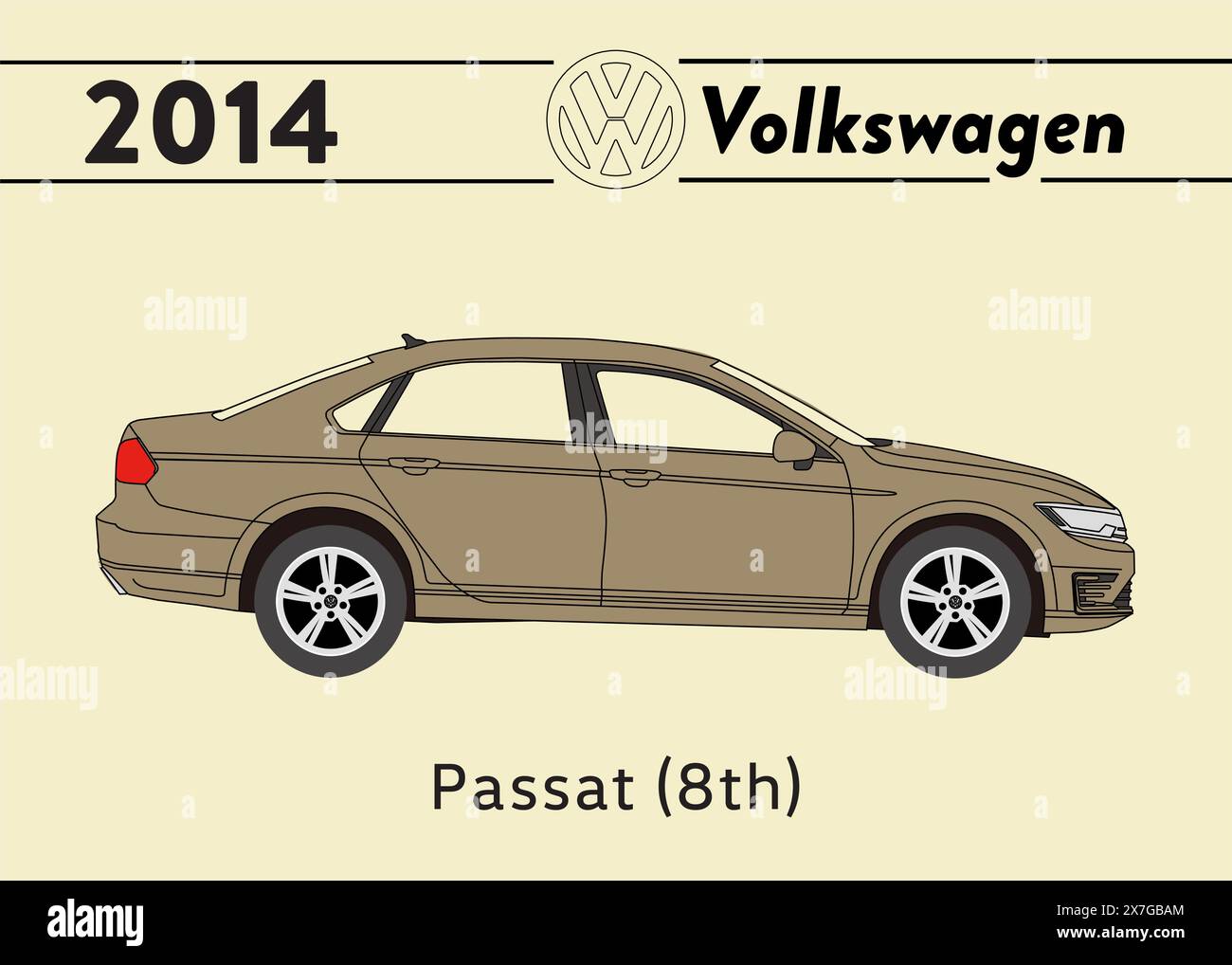 Volkswagen passat interior detail Stock Vector Images - Alamy