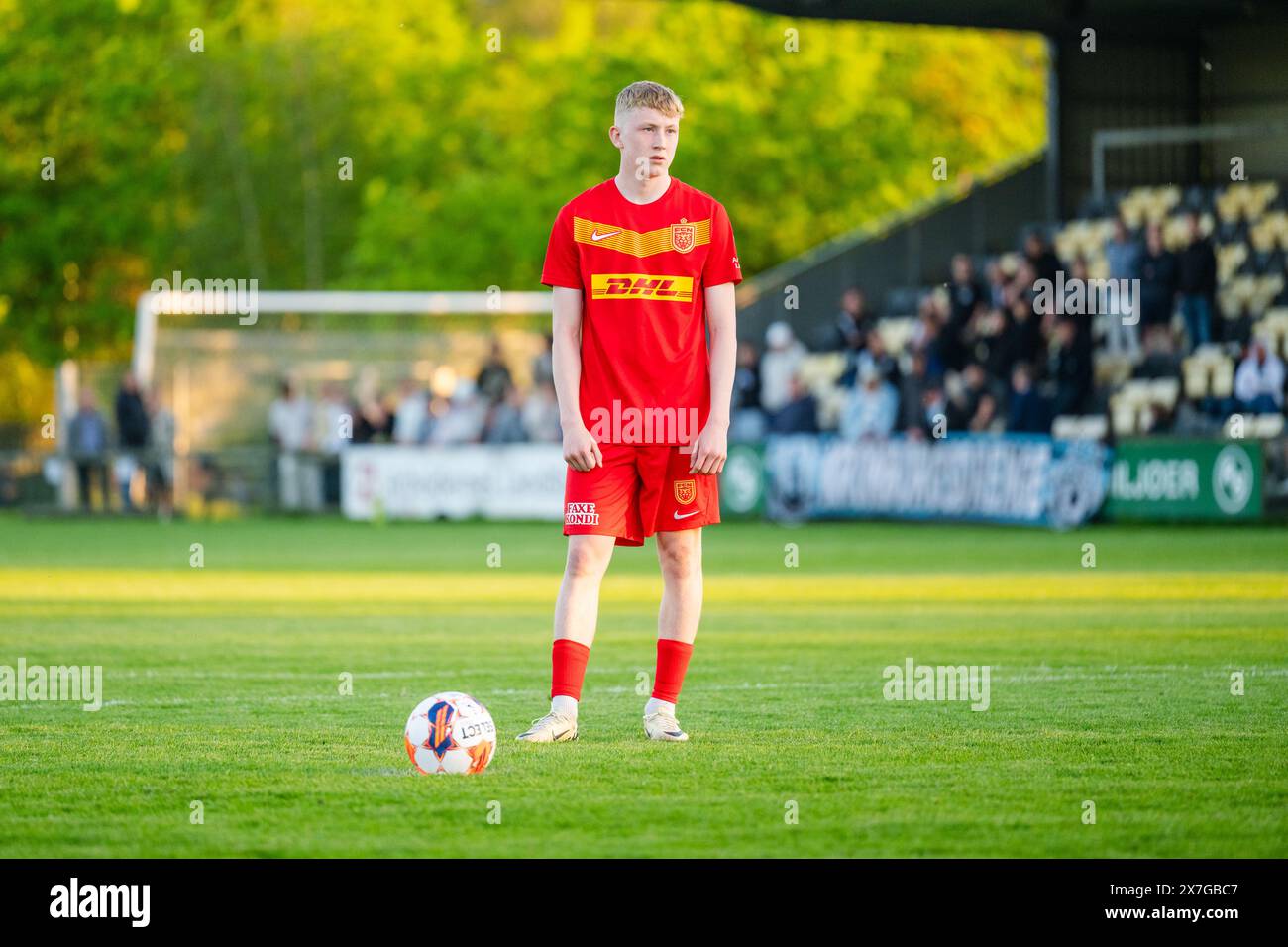 Bronshoj, Denmark. 15th, May 2024. Daniel Johannesson of FC ...