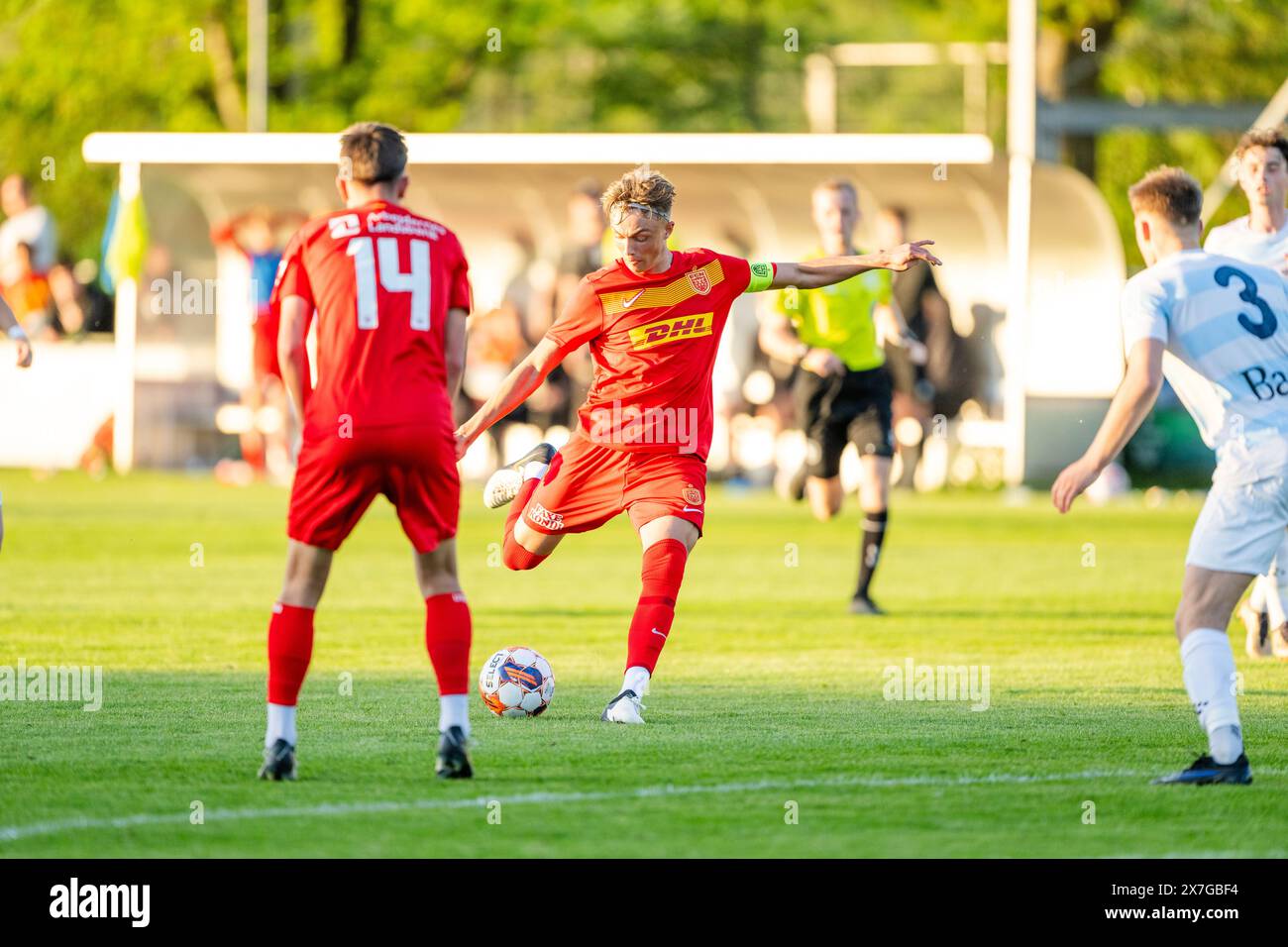 Bronshoj, Denmark. 15th, May 2024. Noah Markmann of FC Nordsjaelland ...