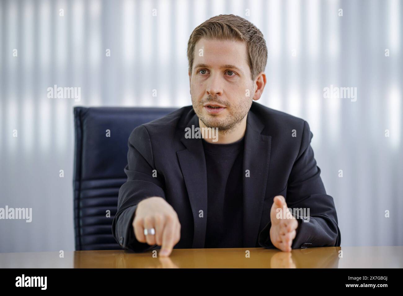 Kevin Kuehnert, SPD - Generalsekretaer im Interview Berlin, 17.05.2024 ...