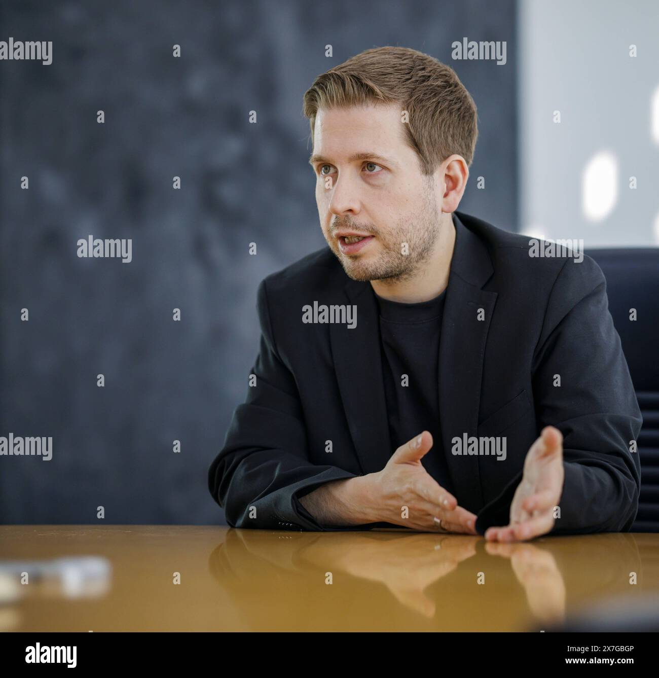 Kevin Kuehnert, SPD - Generalsekretaer im Interview Berlin, 17.05.2024 ...