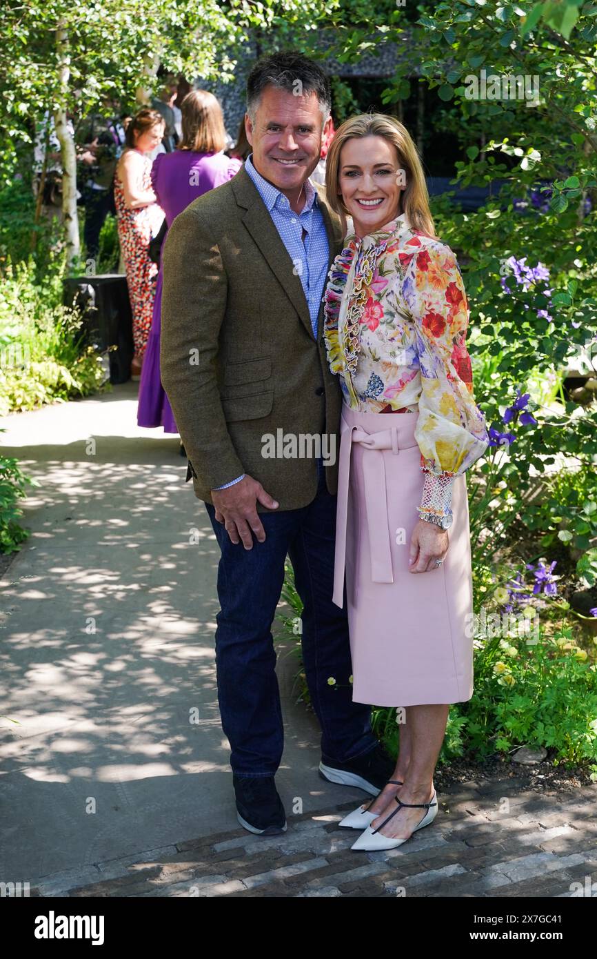 Kenny and Gabby Logan attend the Chelsea Flower Show at the Royal ...