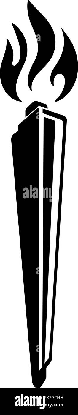 Torch flame symbol icon. Vector illustration Stock Vector Image & Art ...
