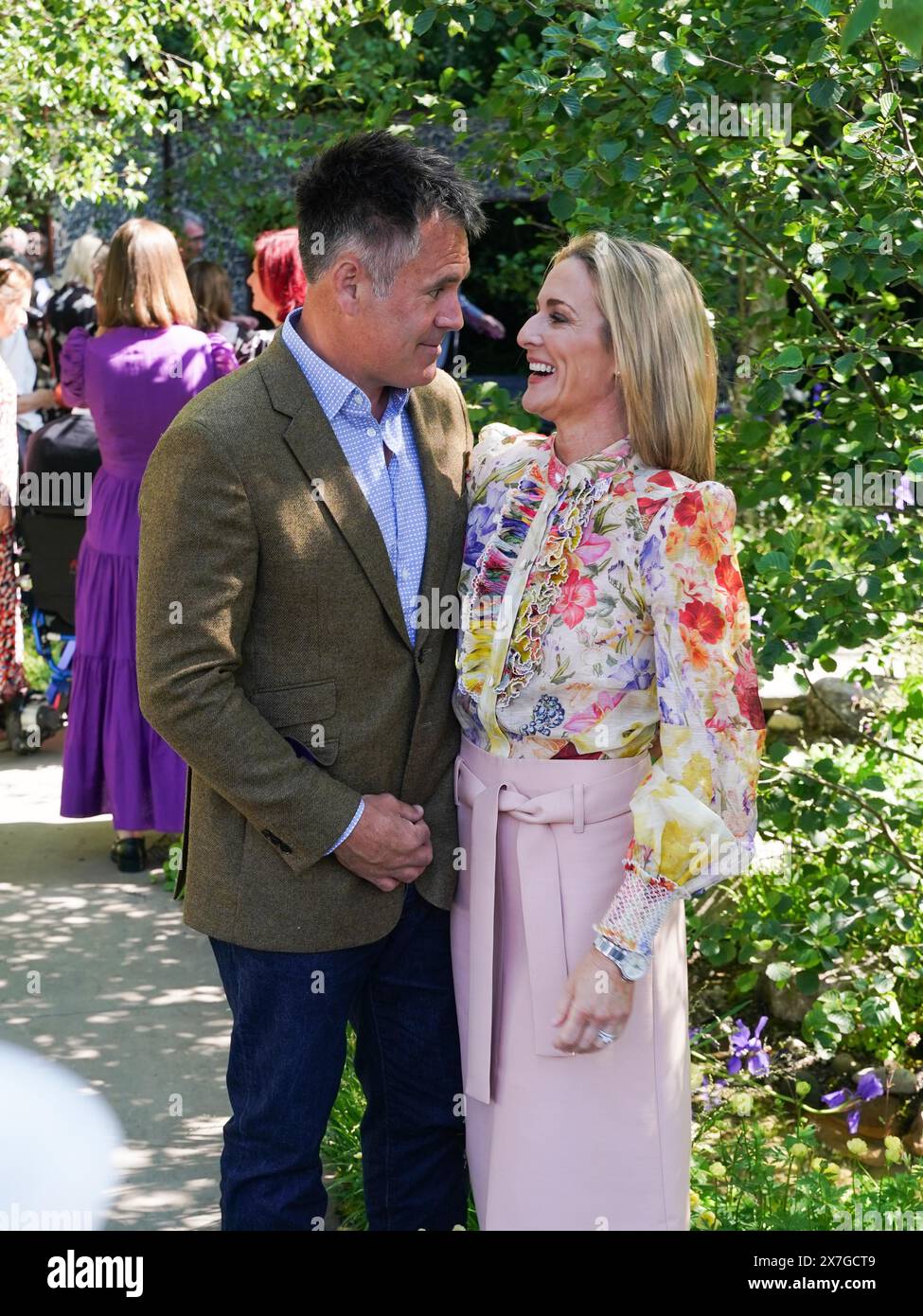 Kenny and Gabby Logan attend the Chelsea Flower Show at the Royal ...