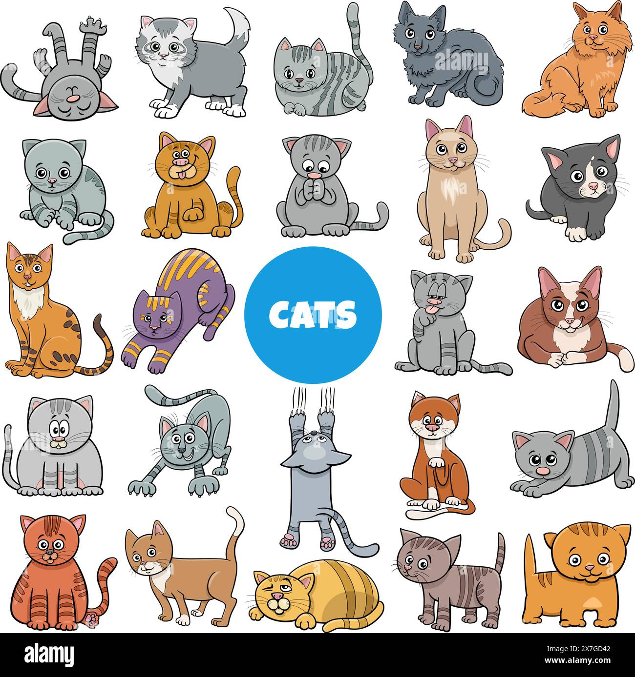 Cartoon big cat Stock Vector Images - Alamy