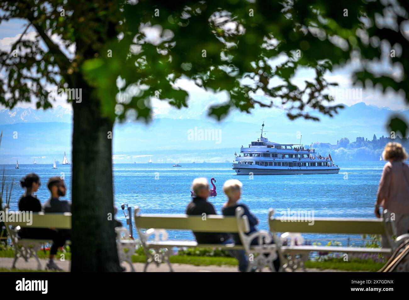 20 May 2024, Baden-Württemberg, Überlingen Am Bodensee: The passenger ...