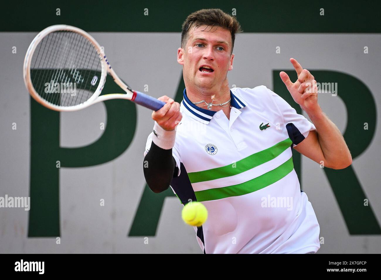 Manuel GUINARD of France during first qualifying day of Roland-Garros ...