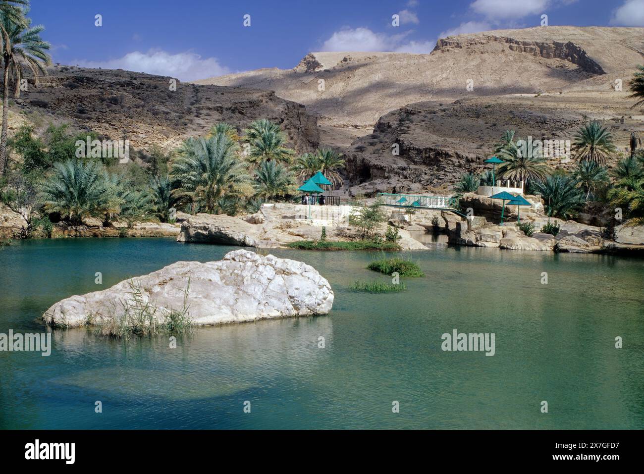 Wadi Bani Khalid, Oman, Arabian Peninsula, Middle East - Rest area for ...