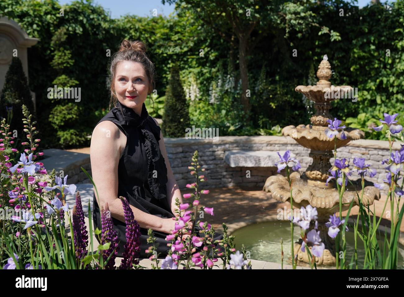 Bridgerton cast member Ruth Gemmell in the Bridgerton Garden, during ...