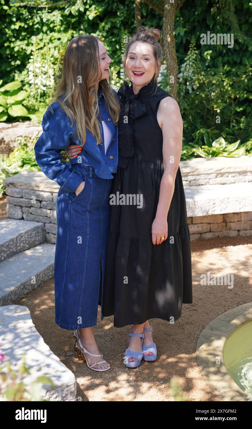 Bridgerton cast members Hannah Dodd (left) and Ruth Gemmell (right) in ...