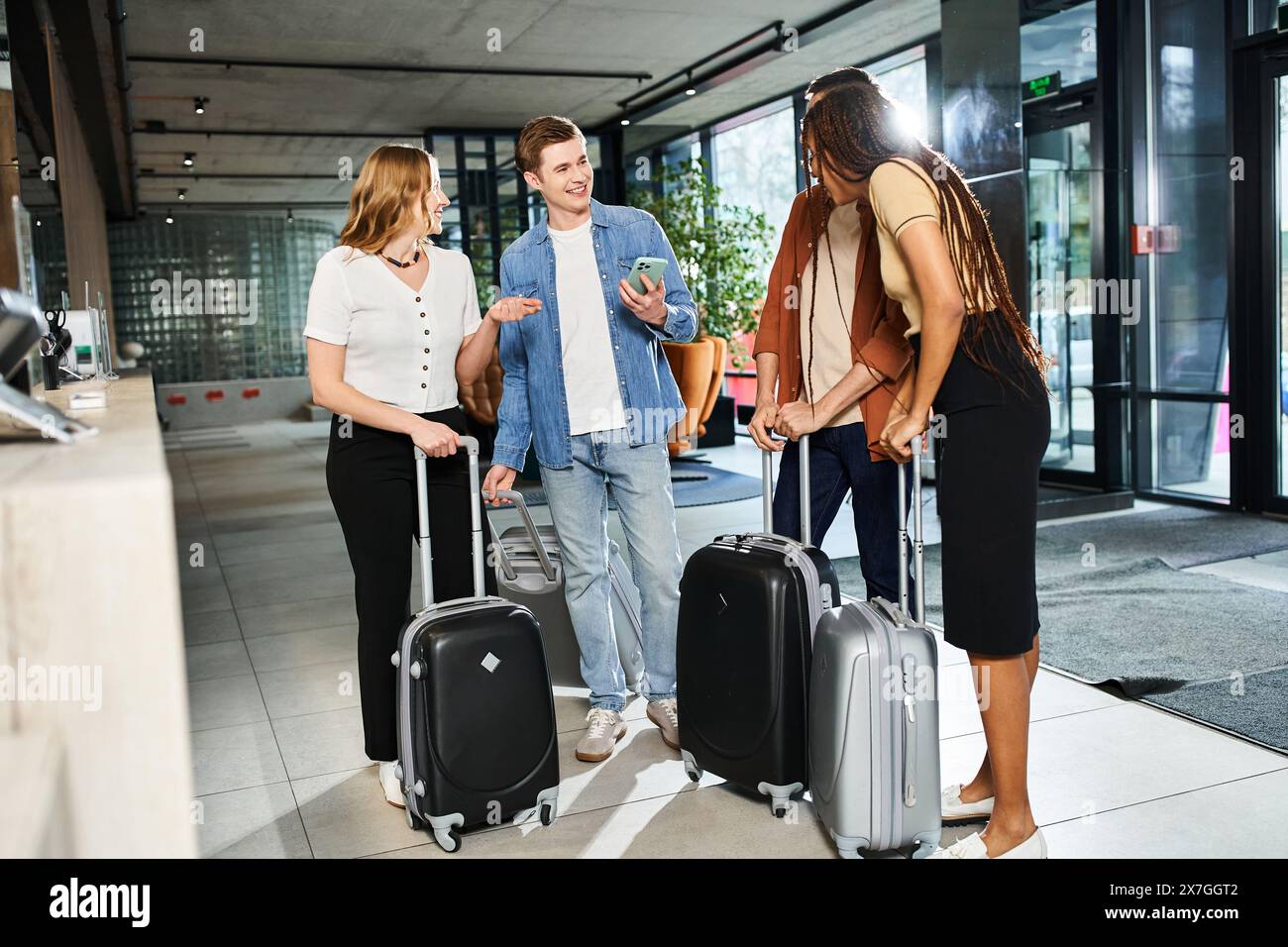 Diverse group business hotel lobby hi-res stock photography and images ...