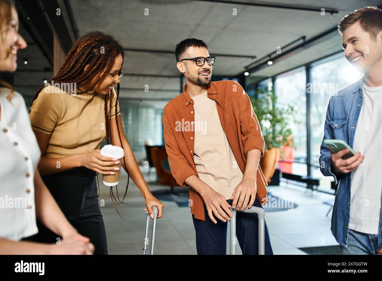 Man woman circle discussion hi-res stock photography and images - Alamy