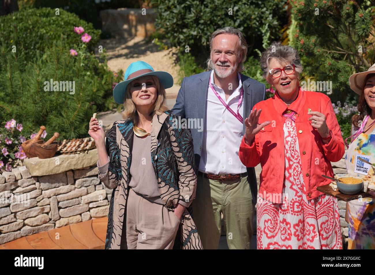 (left to right) Dame Joanna Lumley, Marcus Wareing and Dame Prue Leith ...