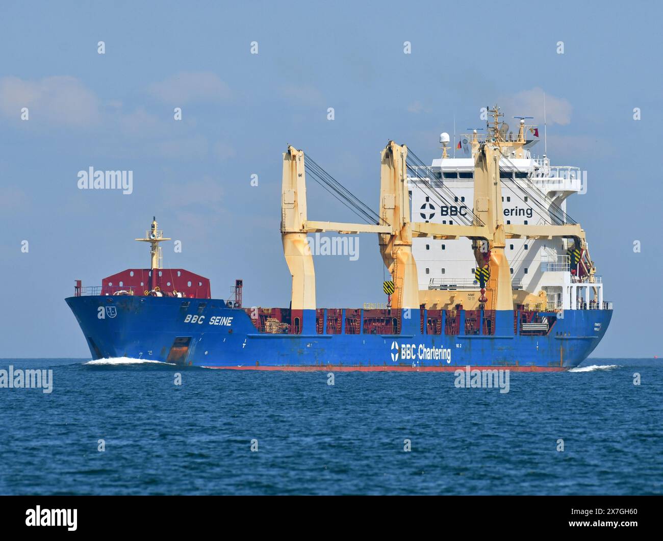 General Cargo Ship BBC SEINE at the Kiel Ford Stock Photo - Alamy