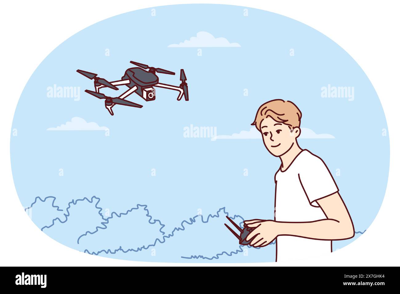 Miniature unmanned aerial vehicle Stock Vector Images - Alamy