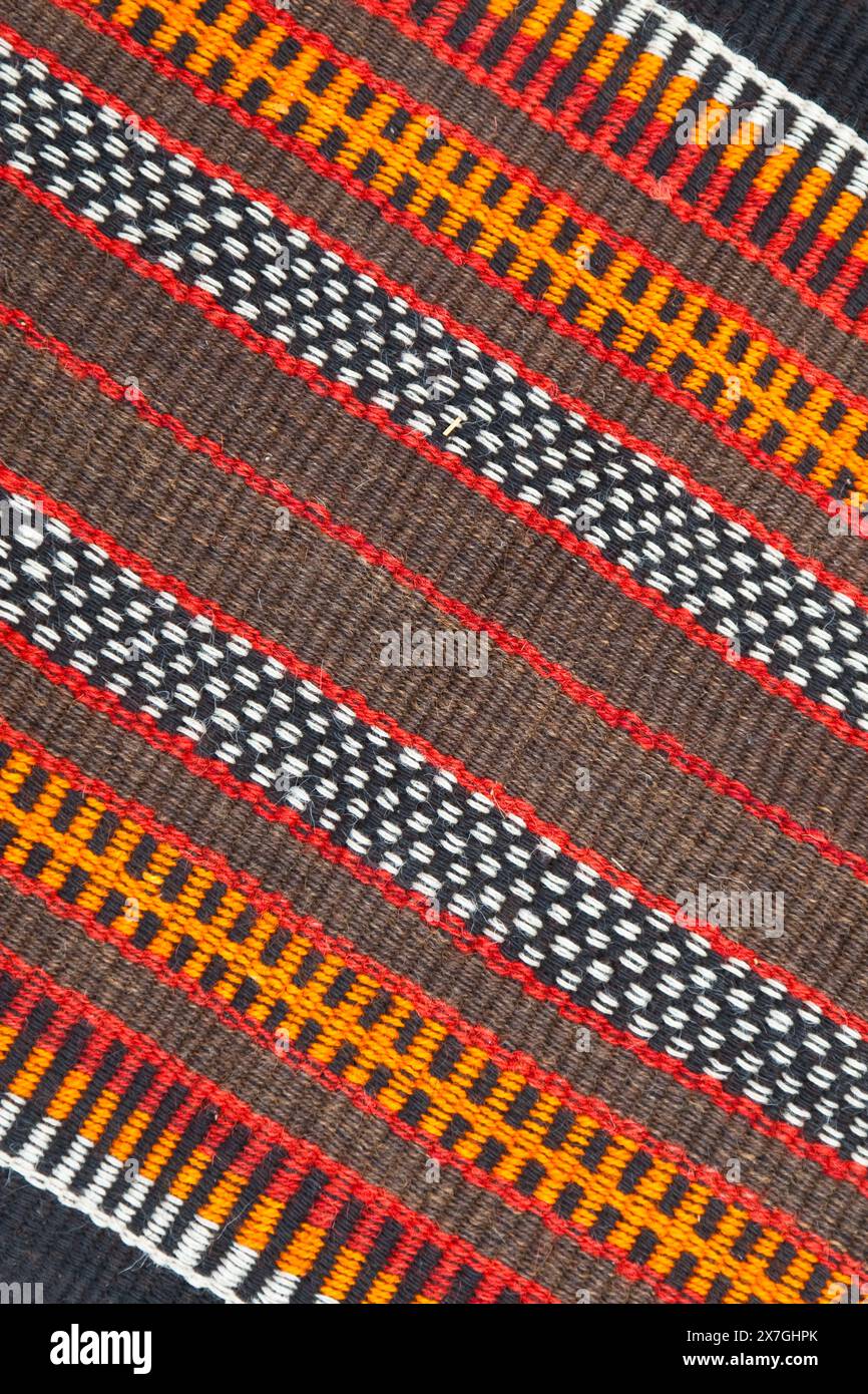 Oman. Omani Fabric from Nakhr Village, Wadi Ghul, Jebal Akhdar Stock ...