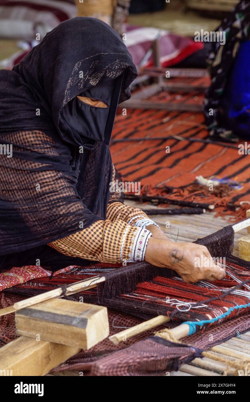 Masirah, Oman, Arabian Peninsula, Middle East. Woman from Masirah ...