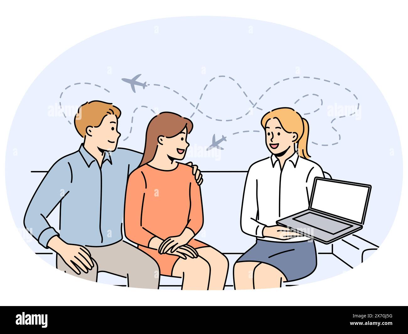 Tour operator office Stock Vector Images - Alamy