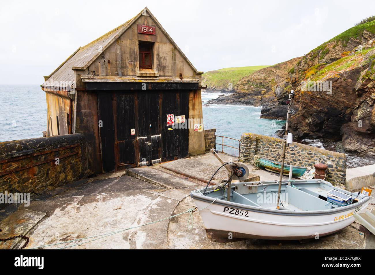 The old lifeboat station, Lizard Point, Cornwall, West Country, England ...