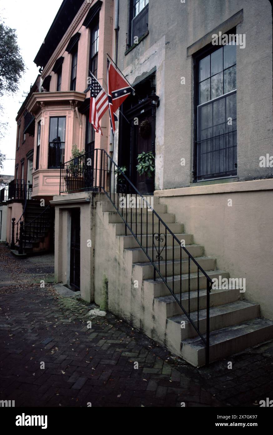 Savannah, GA., USA. 1983. Jones Street in Savannah’s Historic District ...