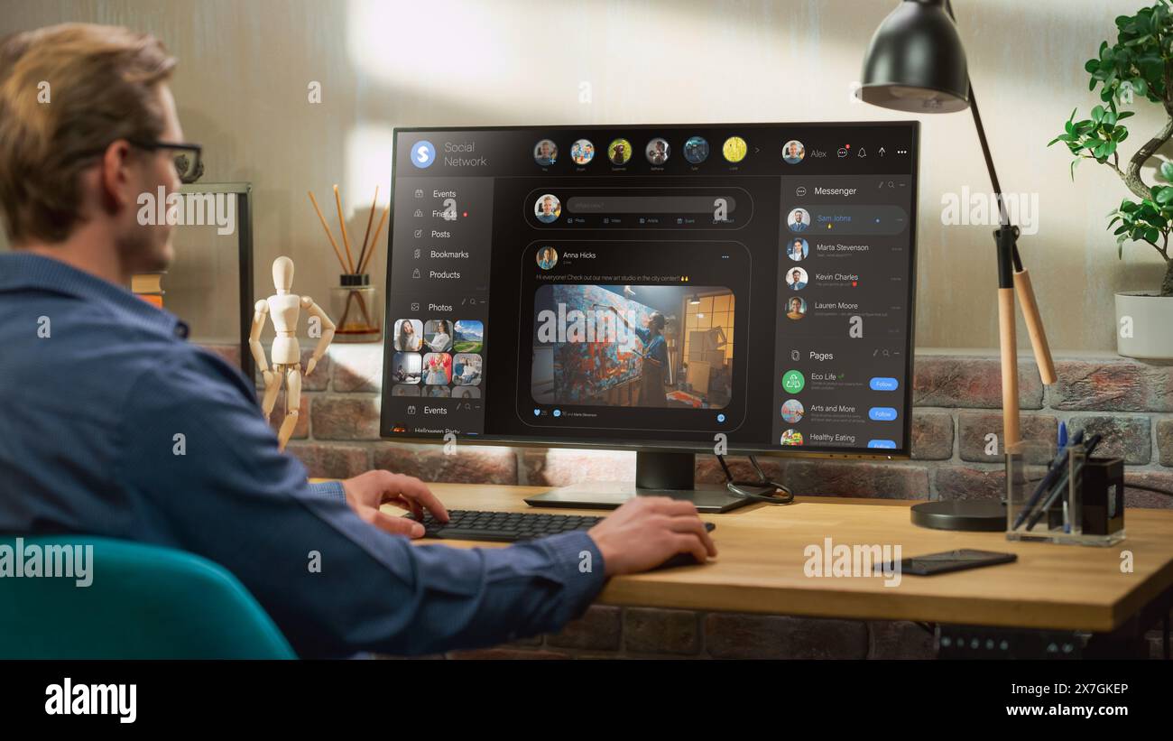 Desktop computer device display animation hi-res stock photography and ...