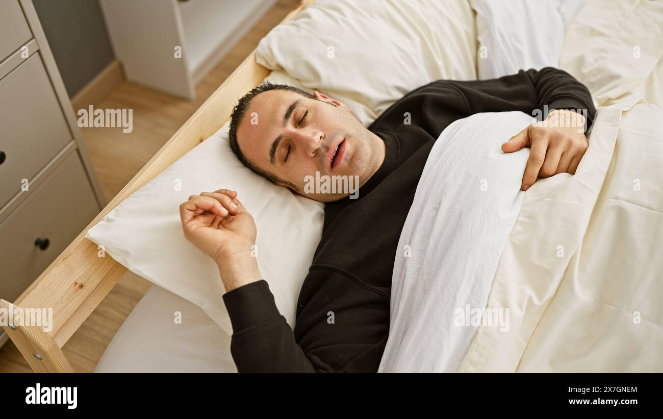 Hispanic man sleeping peacefully in hi-res stock photography and images ...