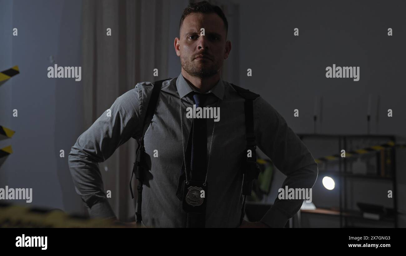 Professional detective wearing protective hi-res stock photography and ...