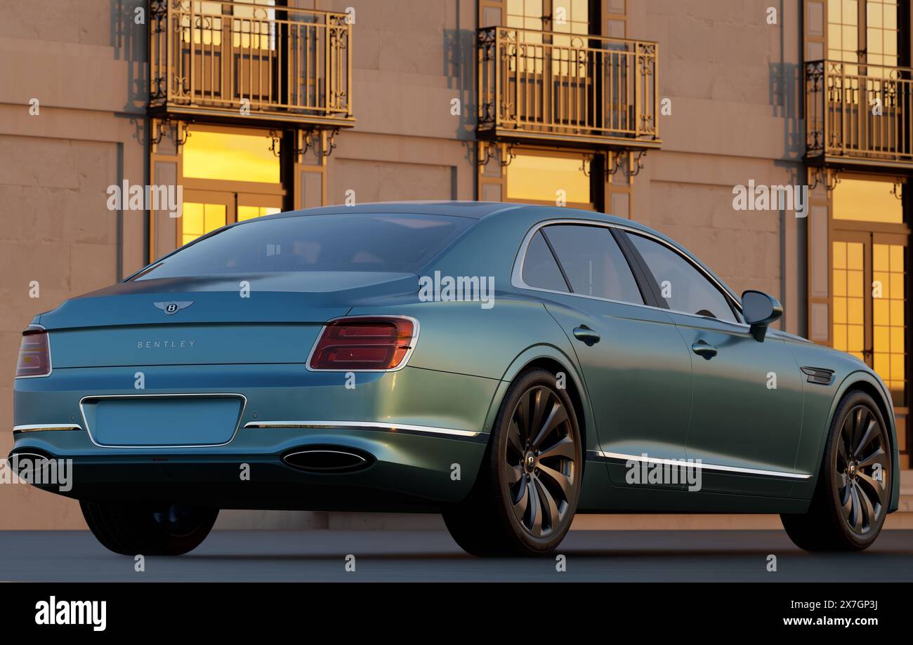 Bentley Flying Spur is an incredibly powerful car. Available with your ...