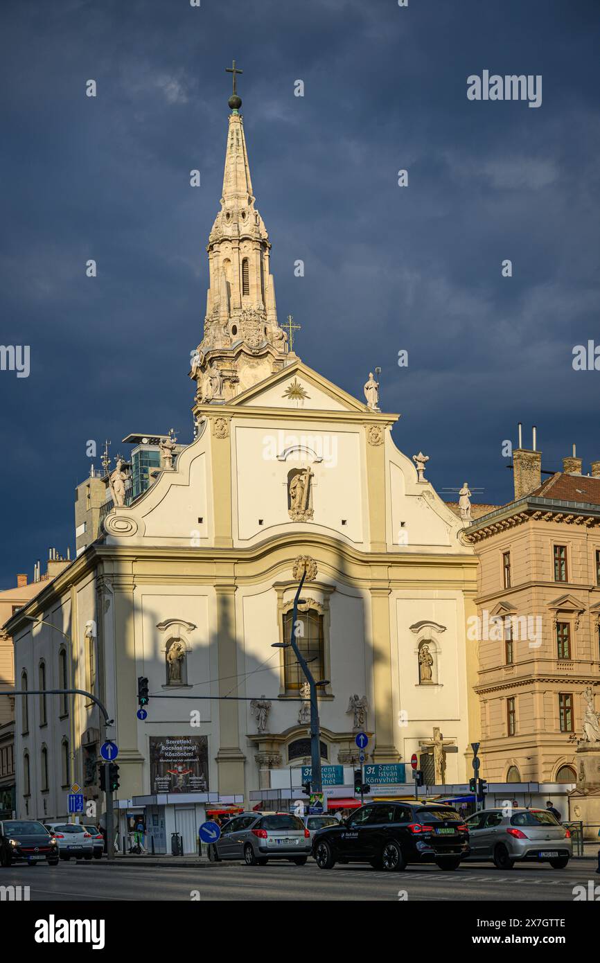 The Budapesti Belvárosi Ferences templom at Ferenciek Tere taken at ...